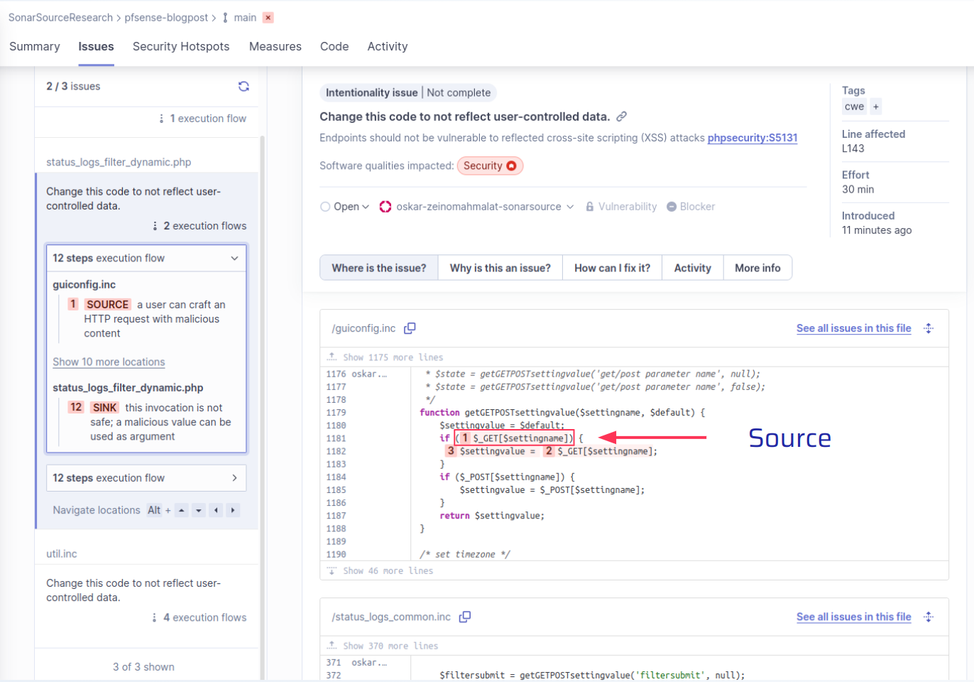 Pfsense Security Sensing Code Vulnerabilities With Sonarcloud Sonar